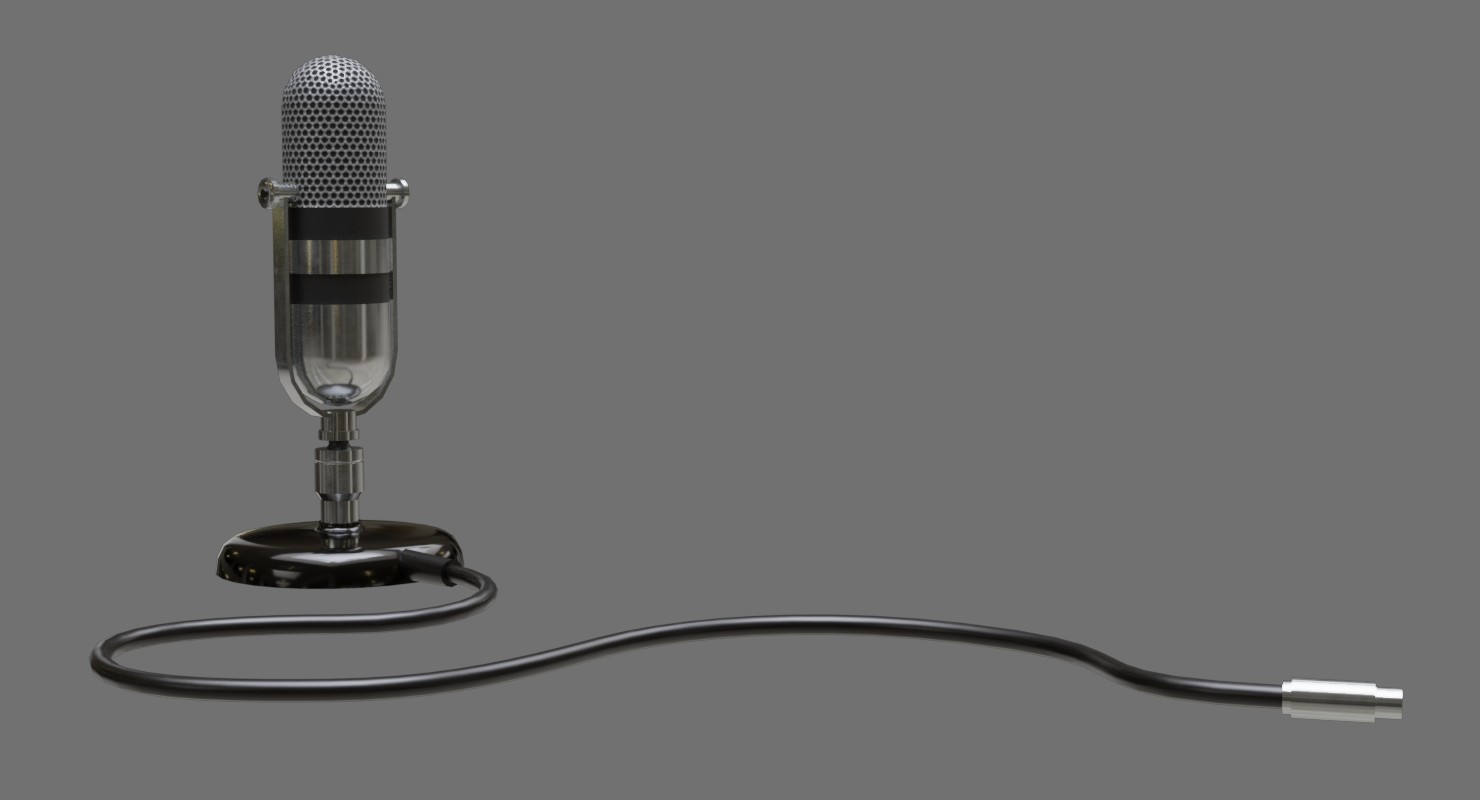 ArtStation - Retro Microphone 1A | Game Assets
