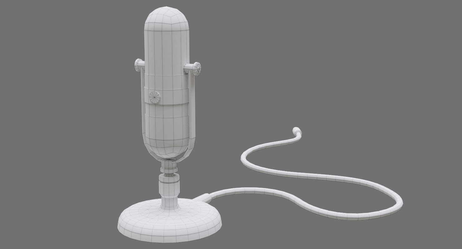 ArtStation - Retro Microphone 1A | Game Assets