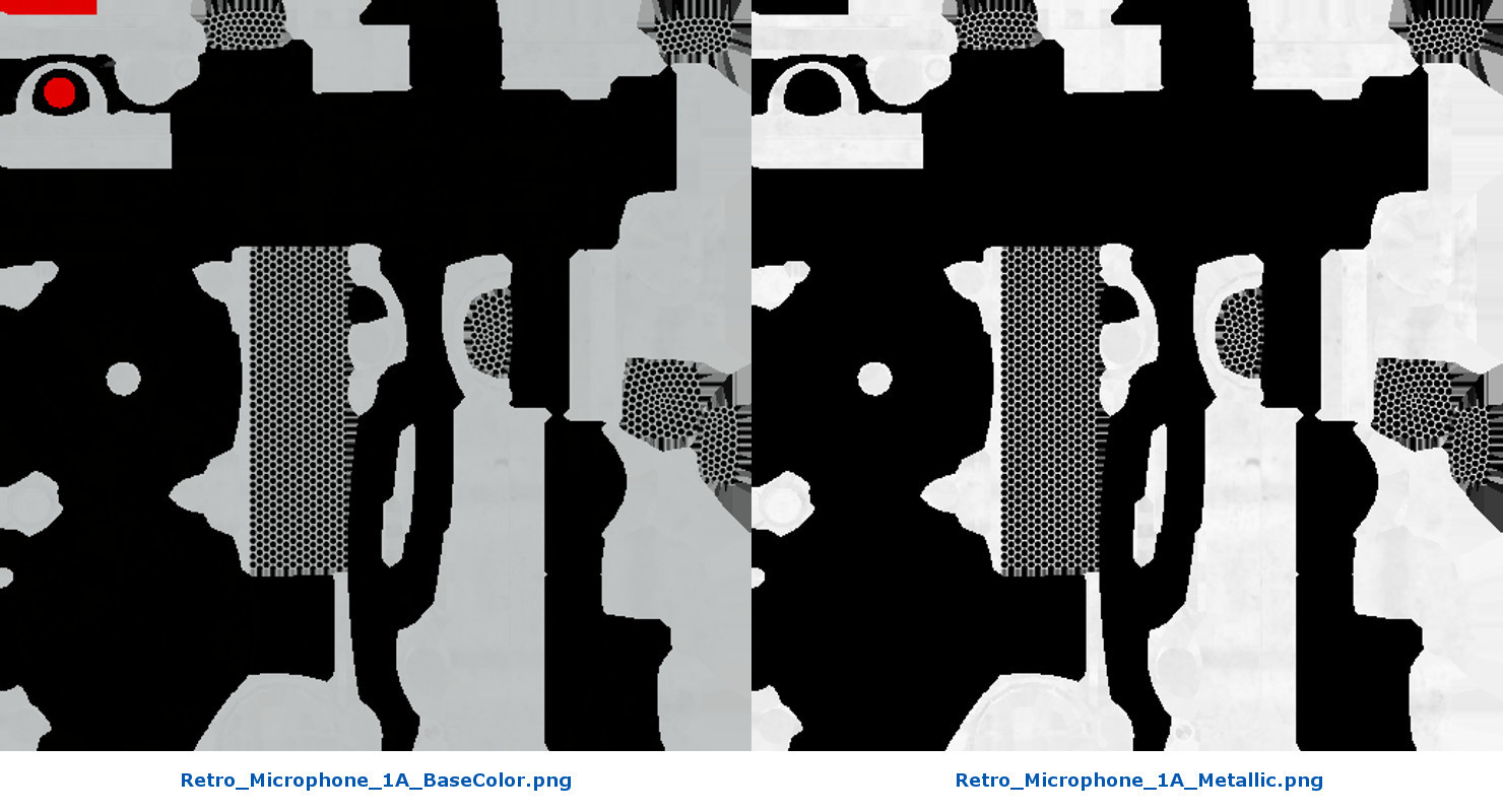 ArtStation - Retro Microphone 1A | Game Assets