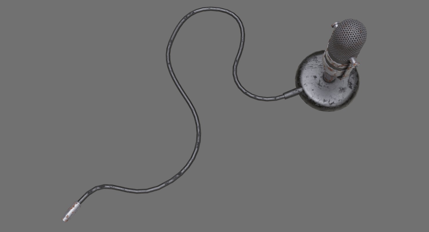 ArtStation - Retro Microphone 1B | Game Assets