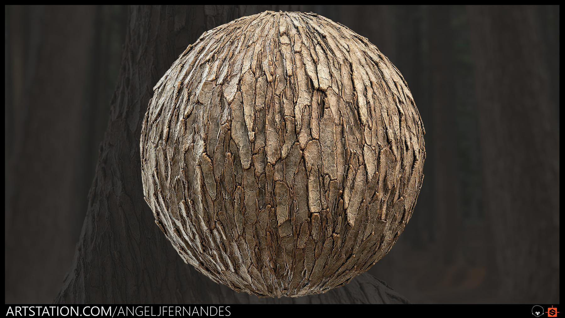 Angel Fernandes - Tree Bark Material - Substance Designer