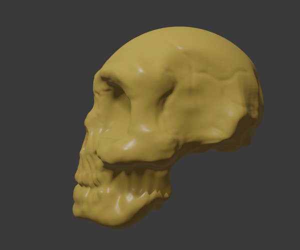 ArtStation - Skull Head for 3d Print - Caveira 3D print model | Game Assets