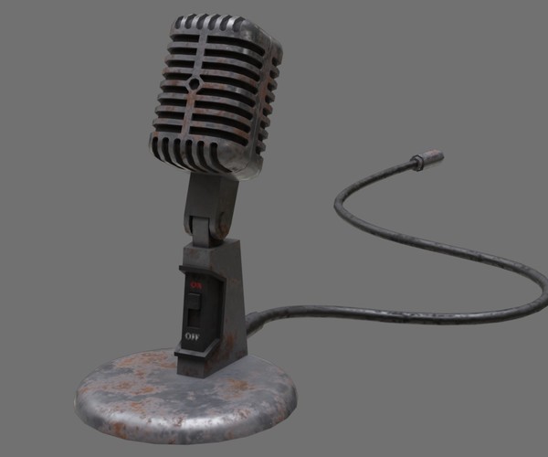 ArtStation - Retro Microphone 2B | Game Assets
