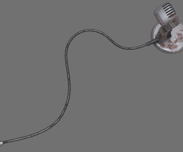 ArtStation - Retro Microphone 2B | Game Assets