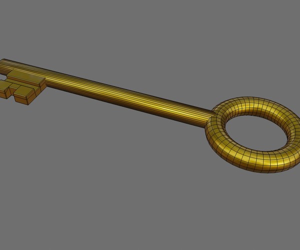 ArtStation - Gold Key and Silver Key - Chave de ouro e prata Low-poly ...