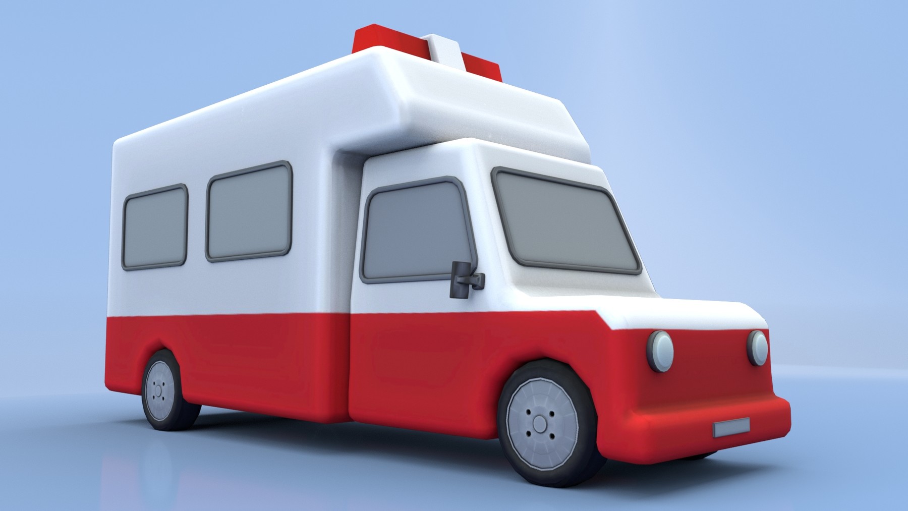 ArtStation - Cartoon Ambulance | Resources