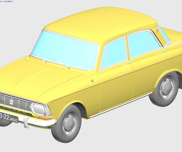 ArtStation - AZLK Moskvitch-412 IE 1972 | Resources