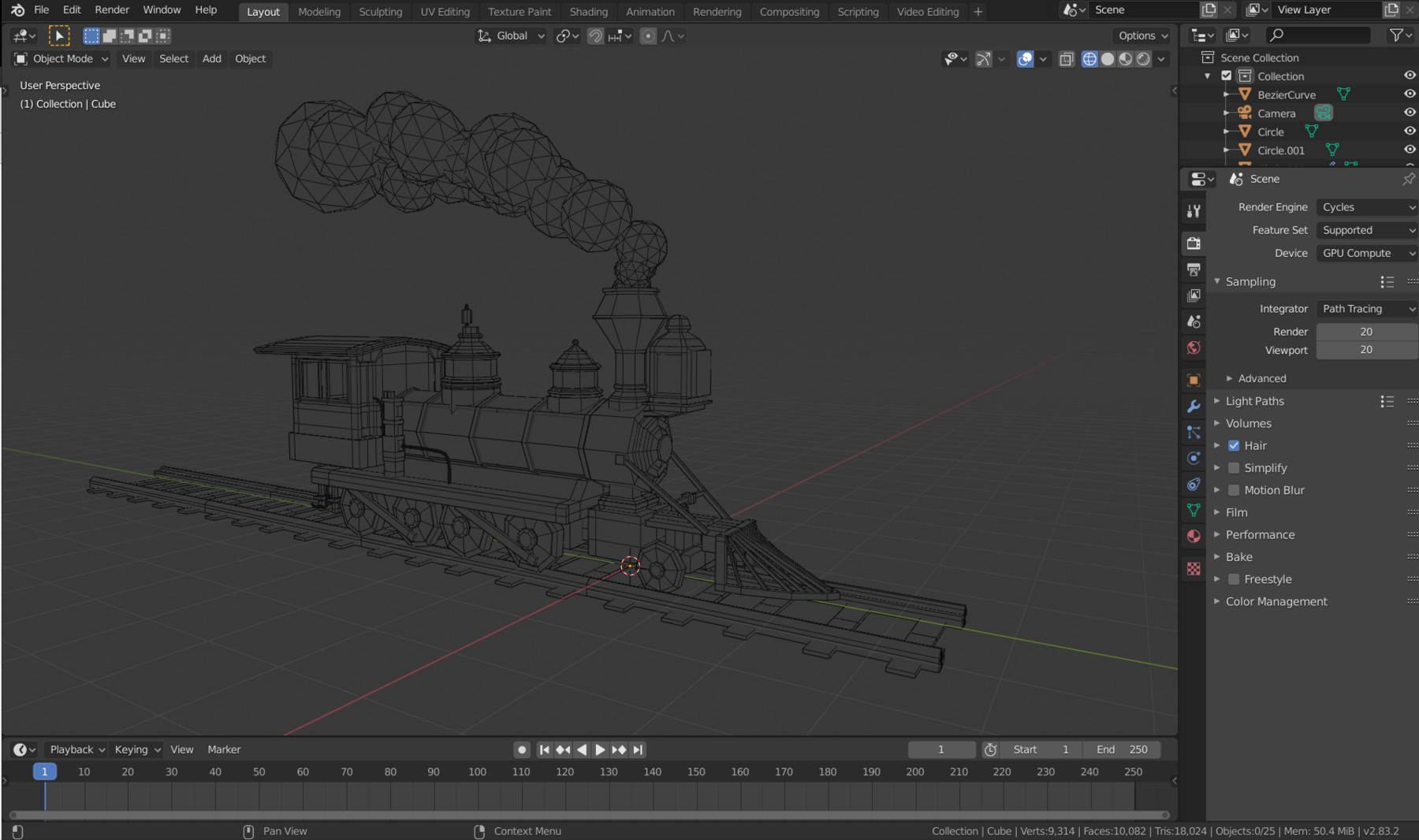 ArtStation - Low Poly Train (3d Model) | Resources