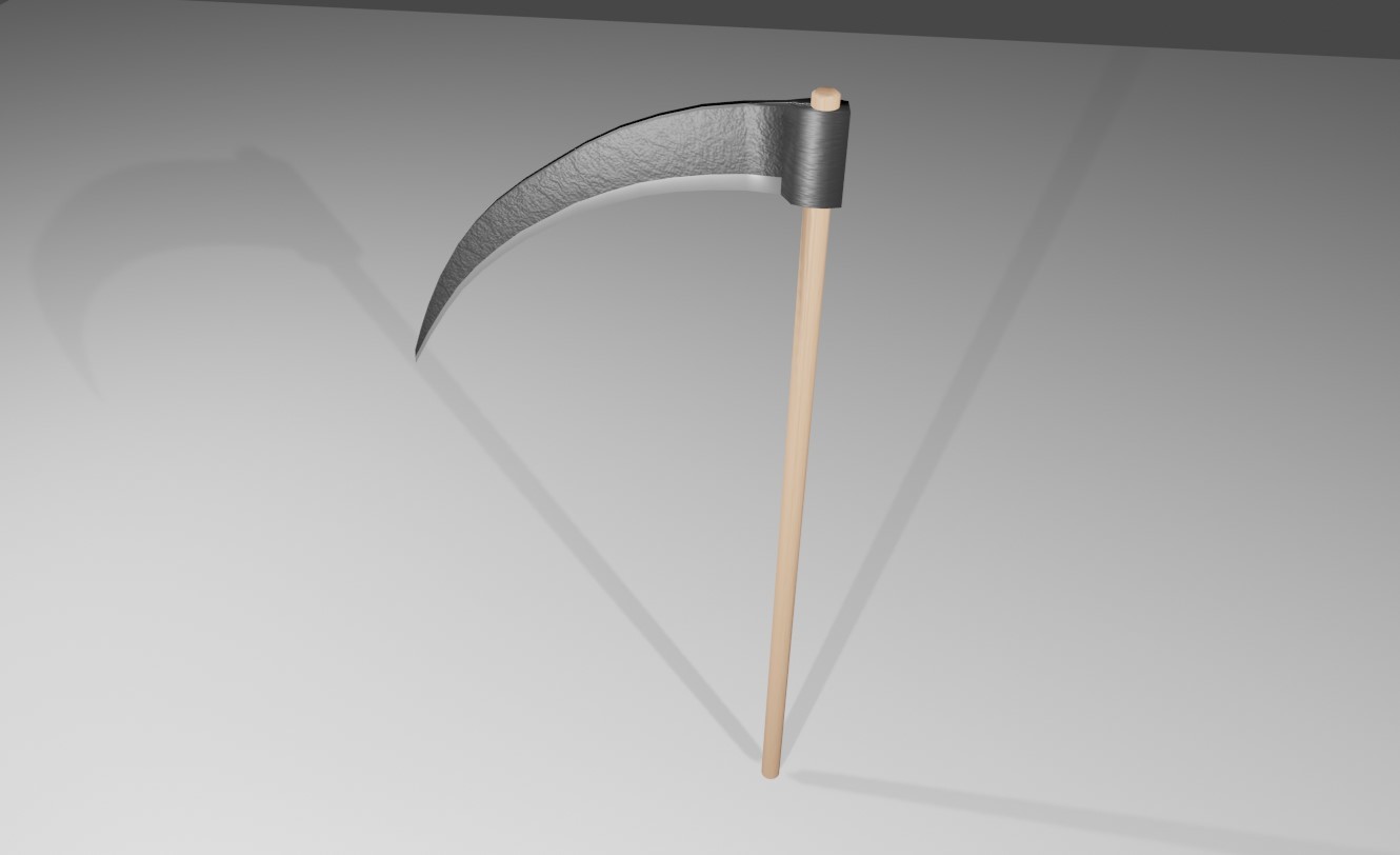 ArtStation - Scythe Tool - Ferramenta Foice Low-poly 3D model | Game Assets