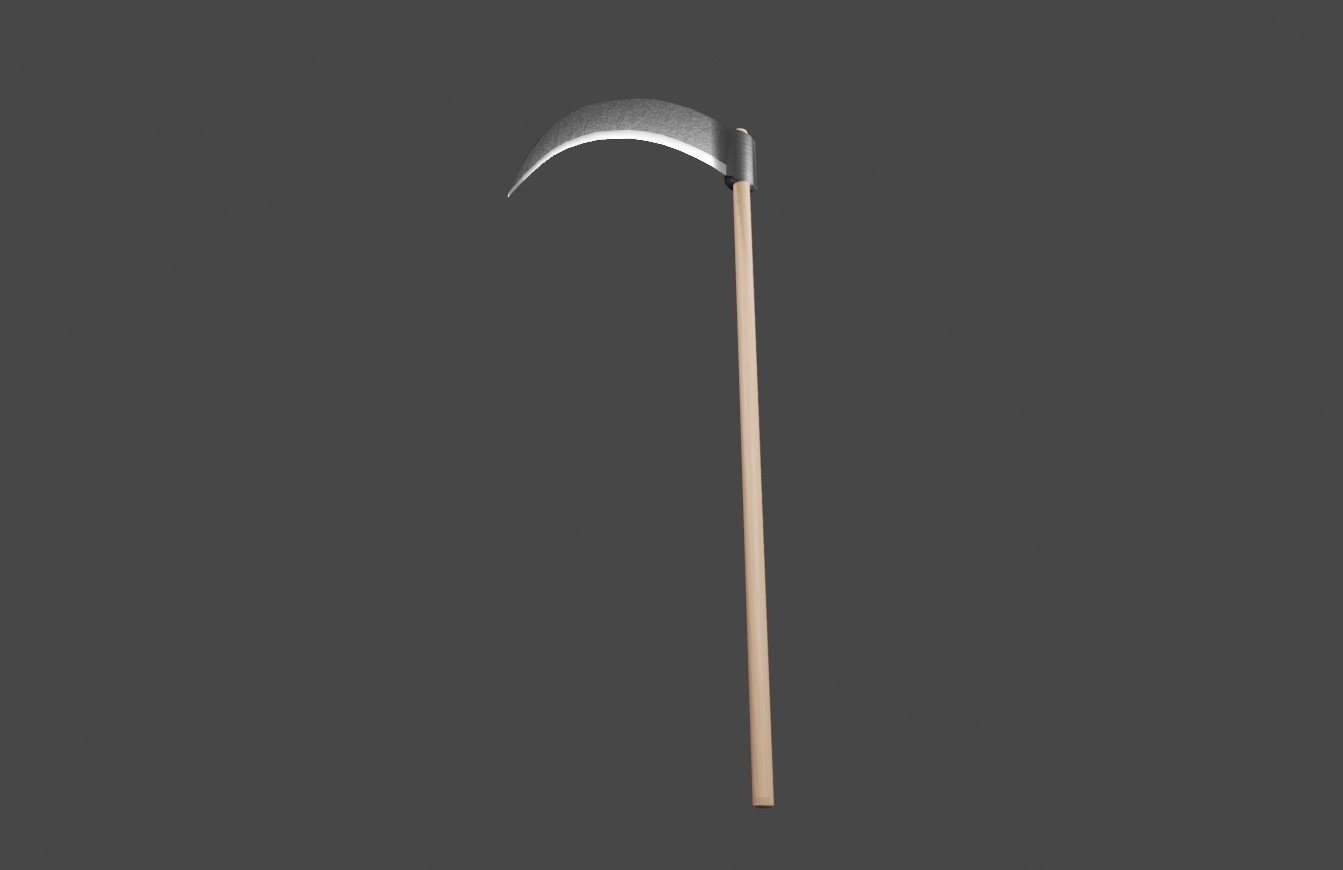 ArtStation - Scythe Tool - Ferramenta Foice Low-poly 3D model | Game Assets