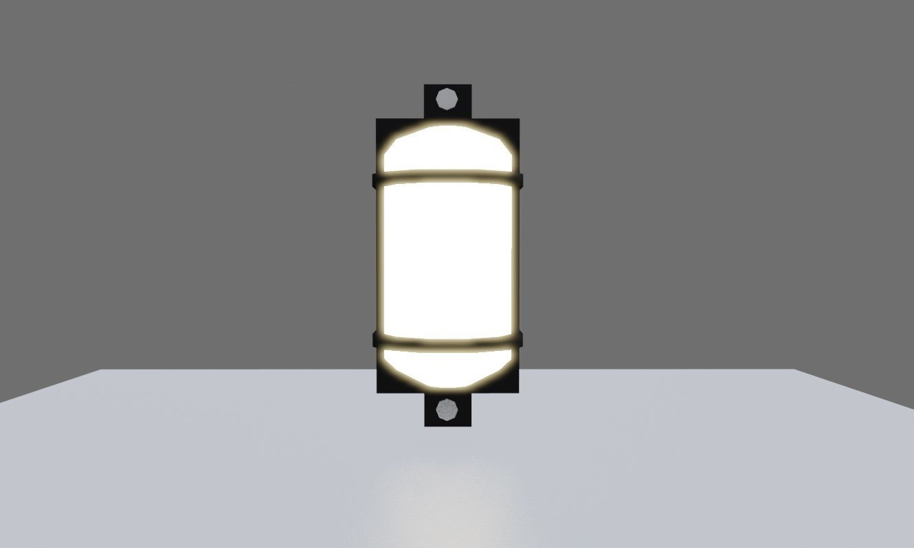 ArtStation - Wall Light - Tunnel - Lamp - Luz de Parede Low-poly 3D ...