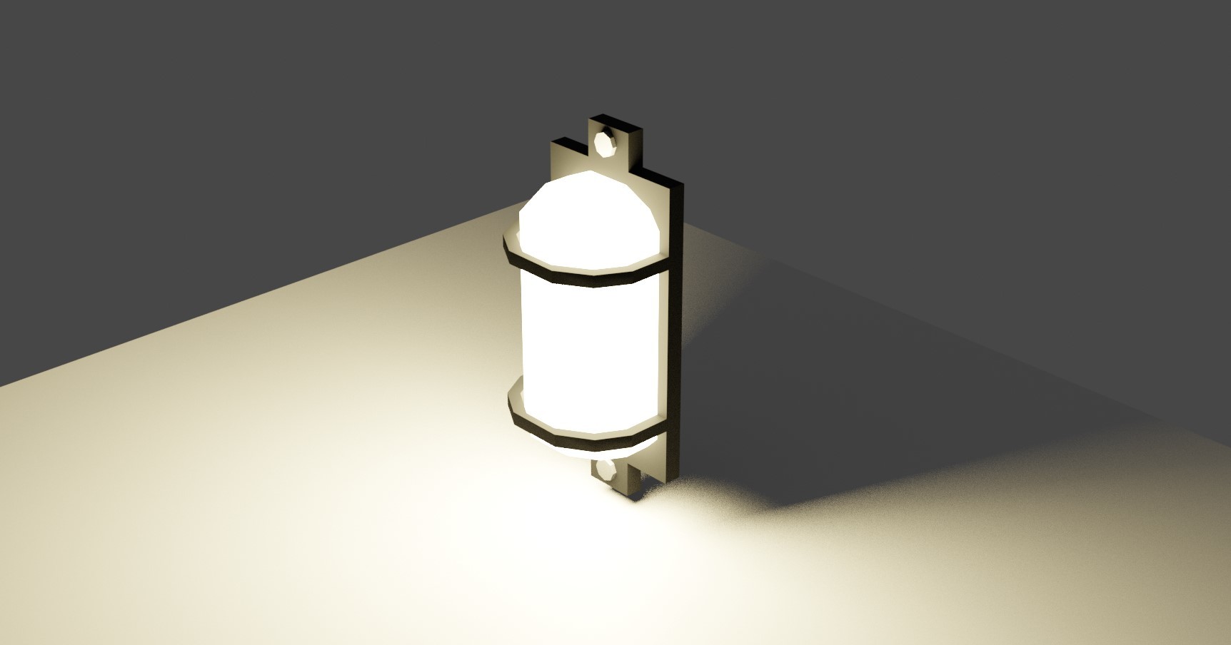 ArtStation - Wall Light - Tunnel - Lamp - Luz de Parede Low-poly 3D ...