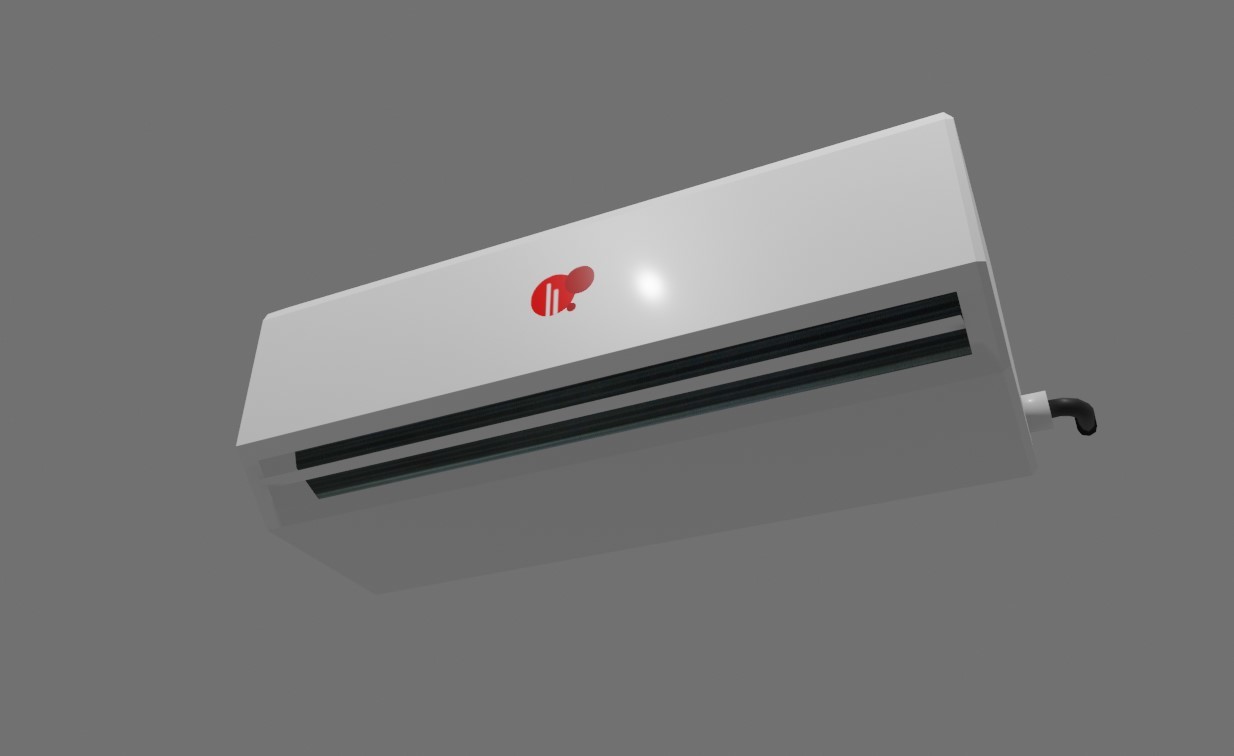 ArtStation - Air Conditioning Internal - Fan - Ar Condicionado Low-poly ...