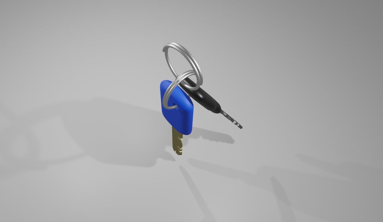 ArtStation - Car Keys - Locksmith - Chave de Carro - Chaveiro 3D model ...