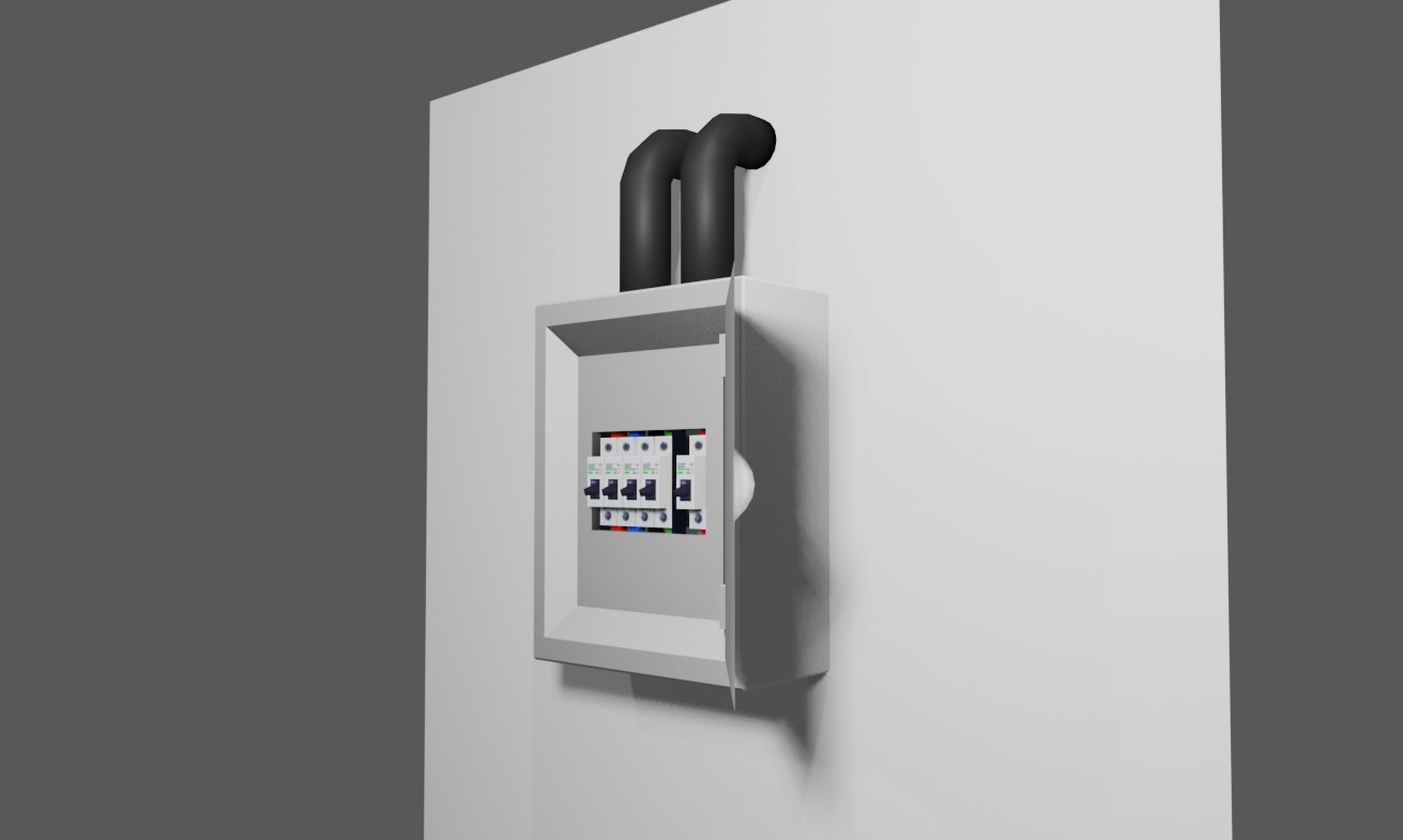 ArtStation - Circuit Breaker Box - Fuse - Electricity - Caixa de ...