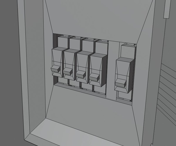 ArtStation - Circuit Breaker Box - Fuse - Electricity - Caixa de ...