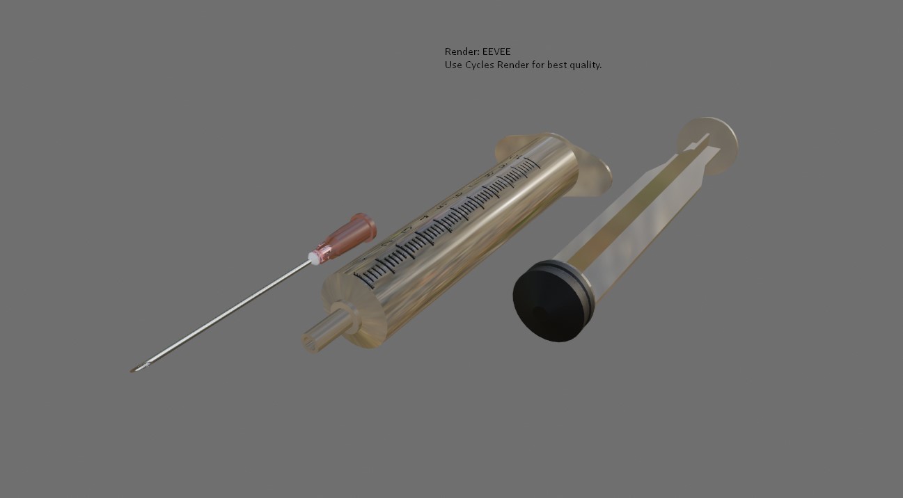 ArtStation - Syringe 10ml - Injection - Seringa - Injecao 3D model ...