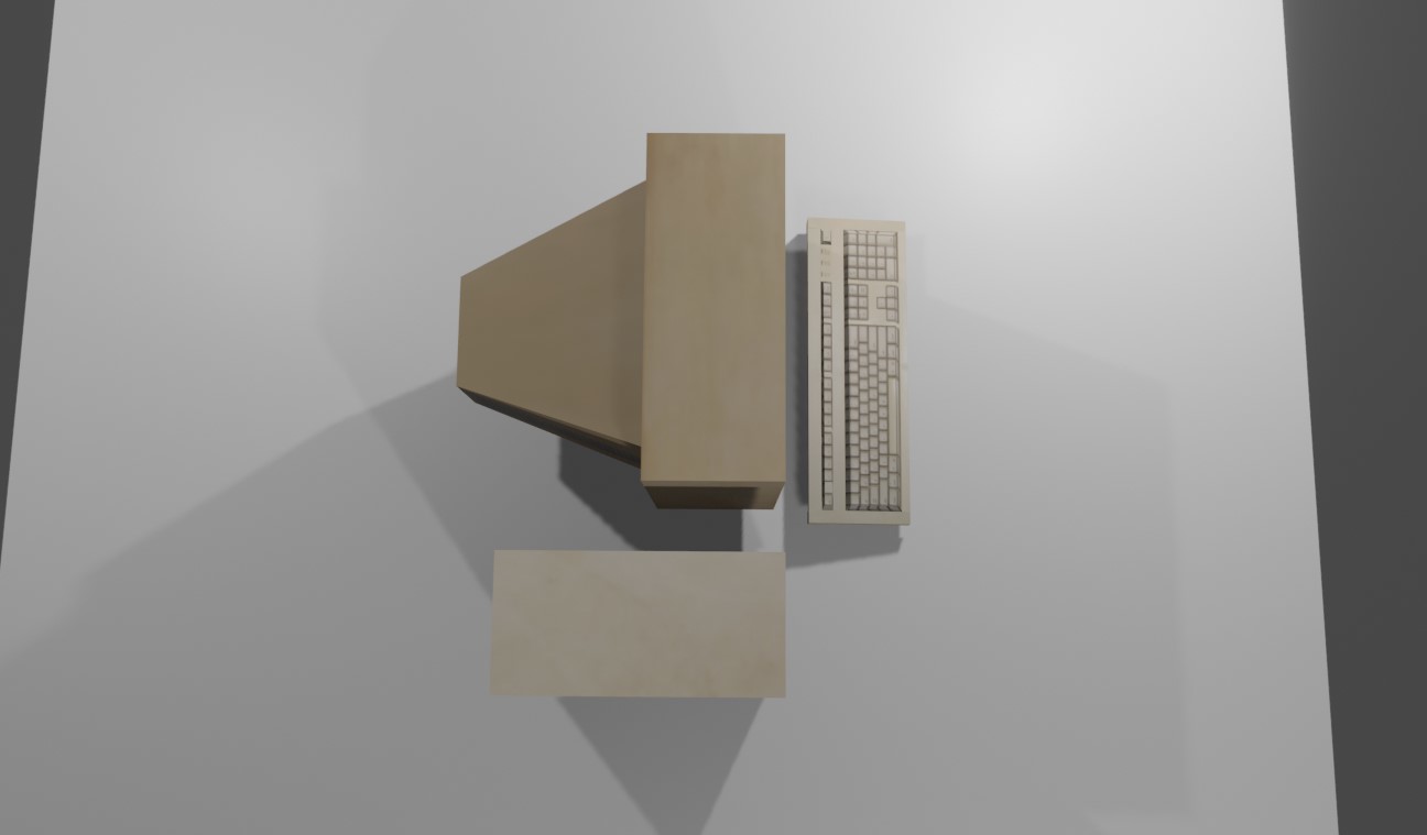 ArtStation - Old Computer - Computador Velho Low-poly 3D model | Game ...