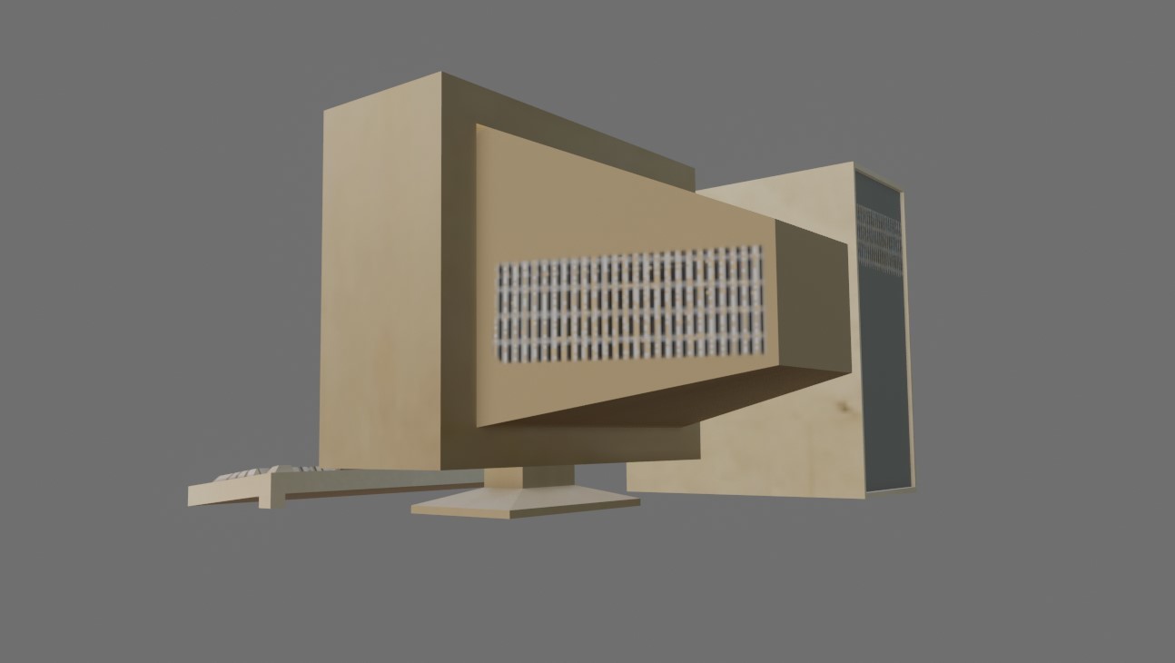 ArtStation - Old Computer - Computador Velho Low-poly 3D model | Game ...