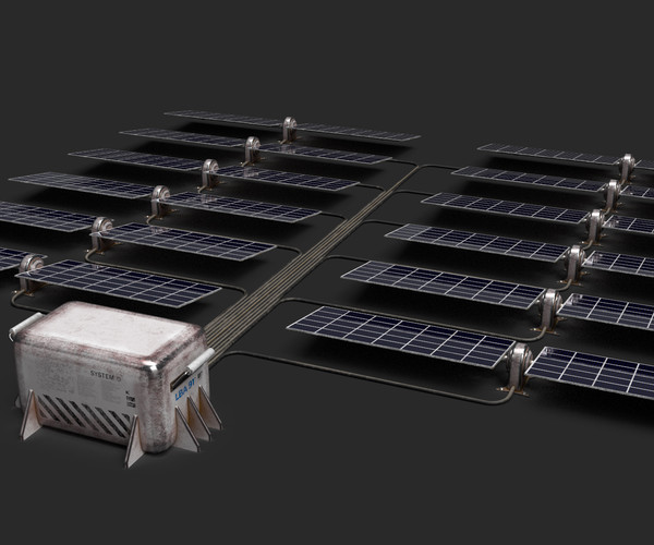 ArtStation - Solar Panels 3D model | Resources