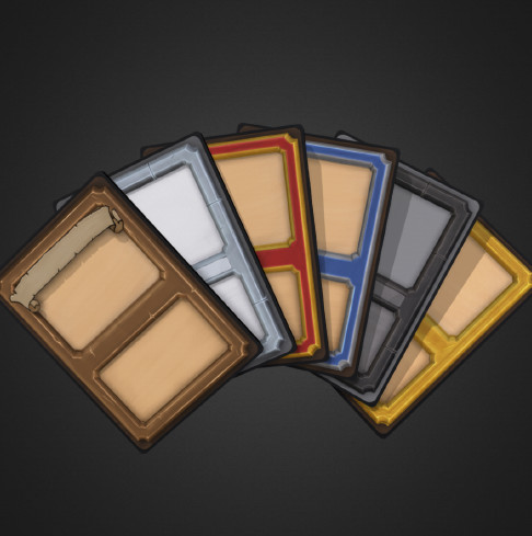 ArtStation - Pack of 25 Hand Painted Cards | Game Assets