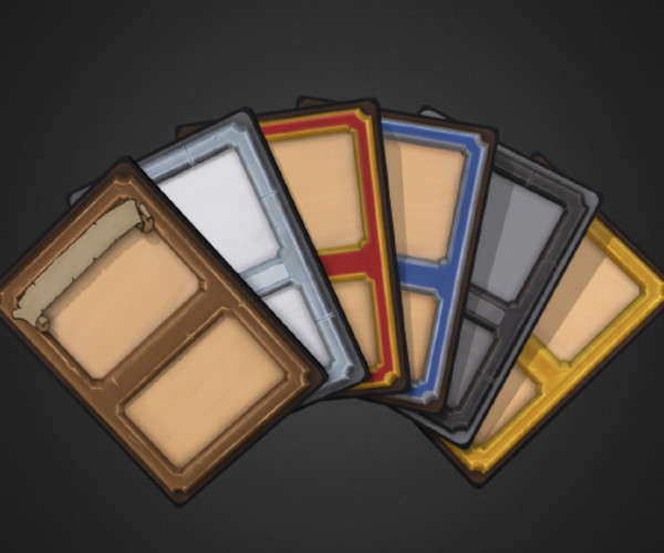 ArtStation - Pack of 25 Hand Painted Cards | Game Assets