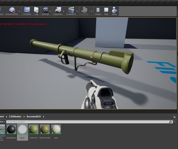 ArtStation - Bazooka M20 - RPG - Rocket launcher Low-poly 3D model ...