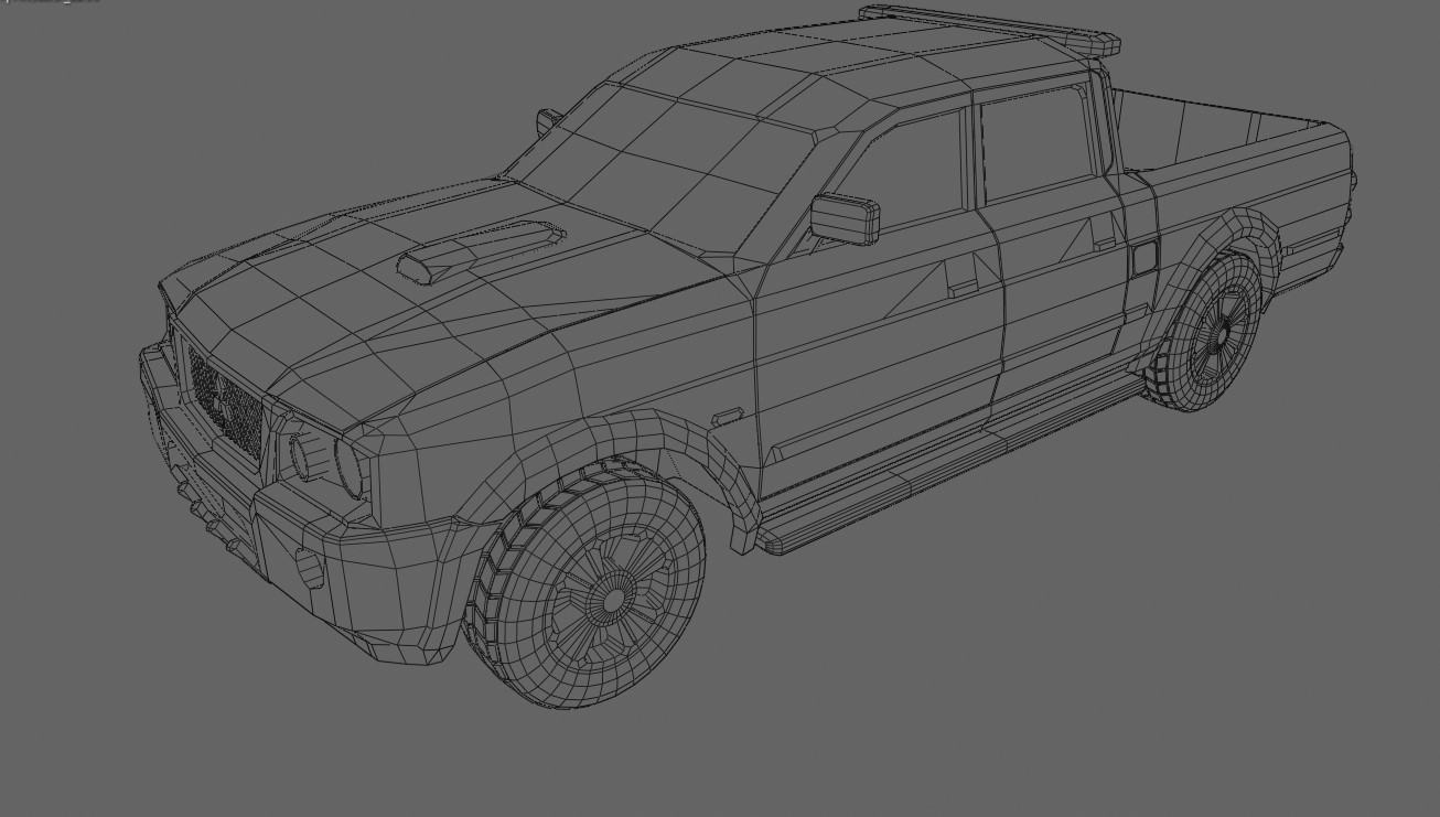 ArtStation - Pickup Truck - Car - Mitsubishi L200 Outdoor - Picape ...
