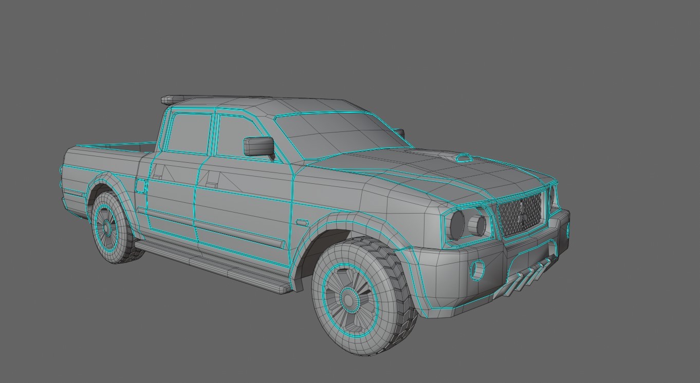 ArtStation - Pickup Truck - Car - Mitsubishi L200 Outdoor - Picape ...