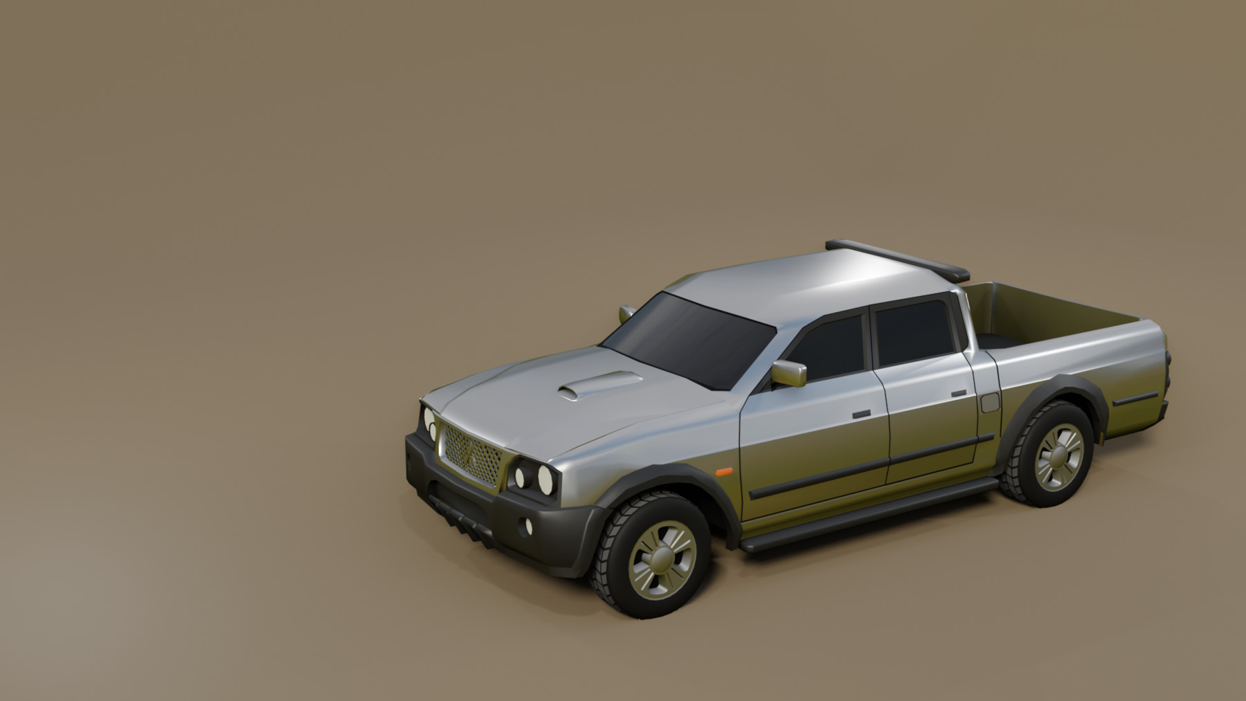 ArtStation - Pickup Truck - Car - Mitsubishi L200 Outdoor - Picape ...