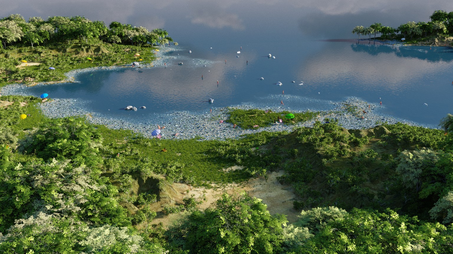 ArtStation - Pebbly beach in Blender | Resources