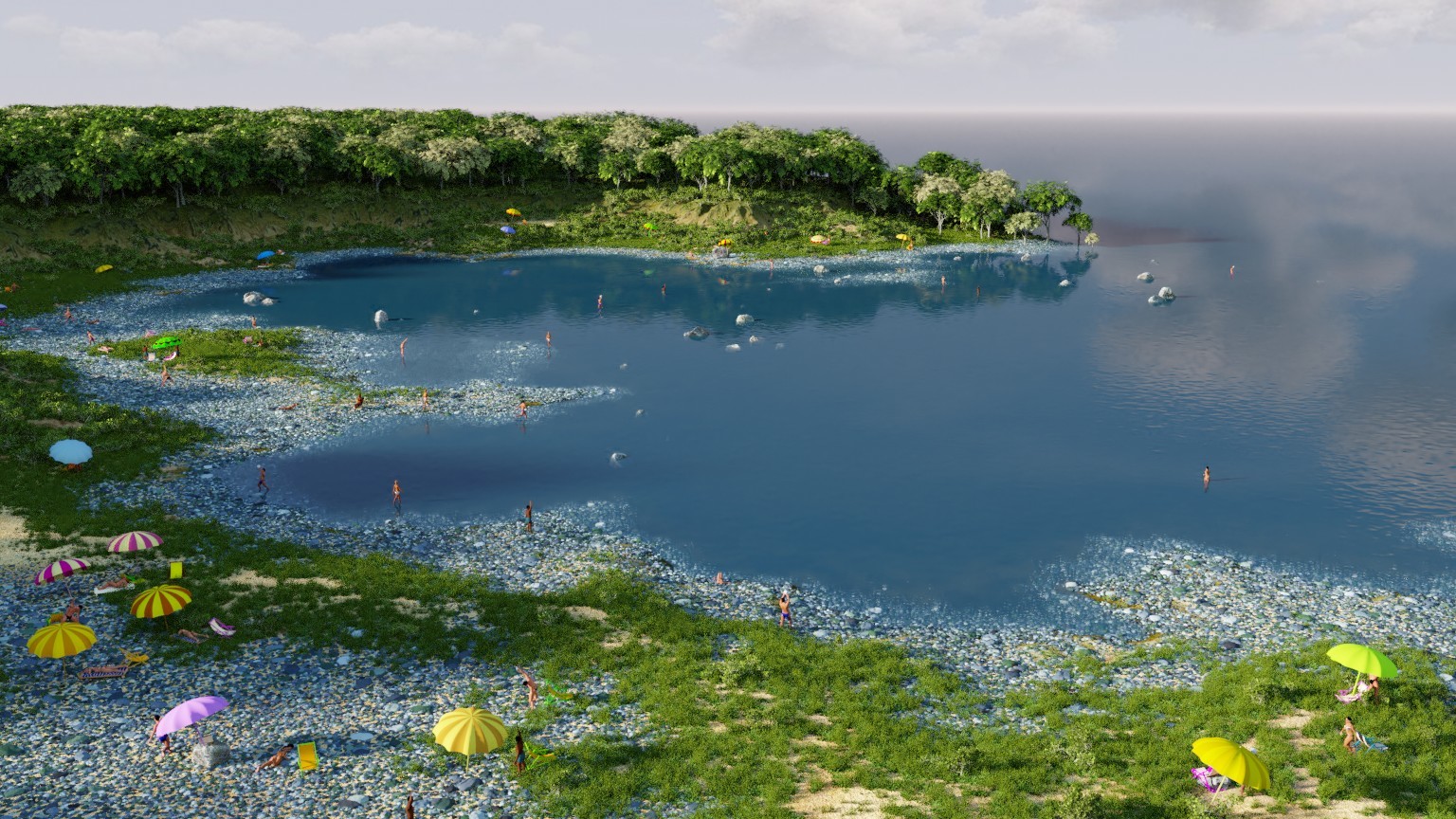 ArtStation - Pebbly beach in Blender | Resources