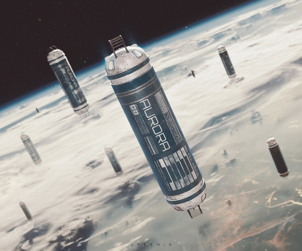ArtStation - Aurora Space Tank 3D Model | Resources