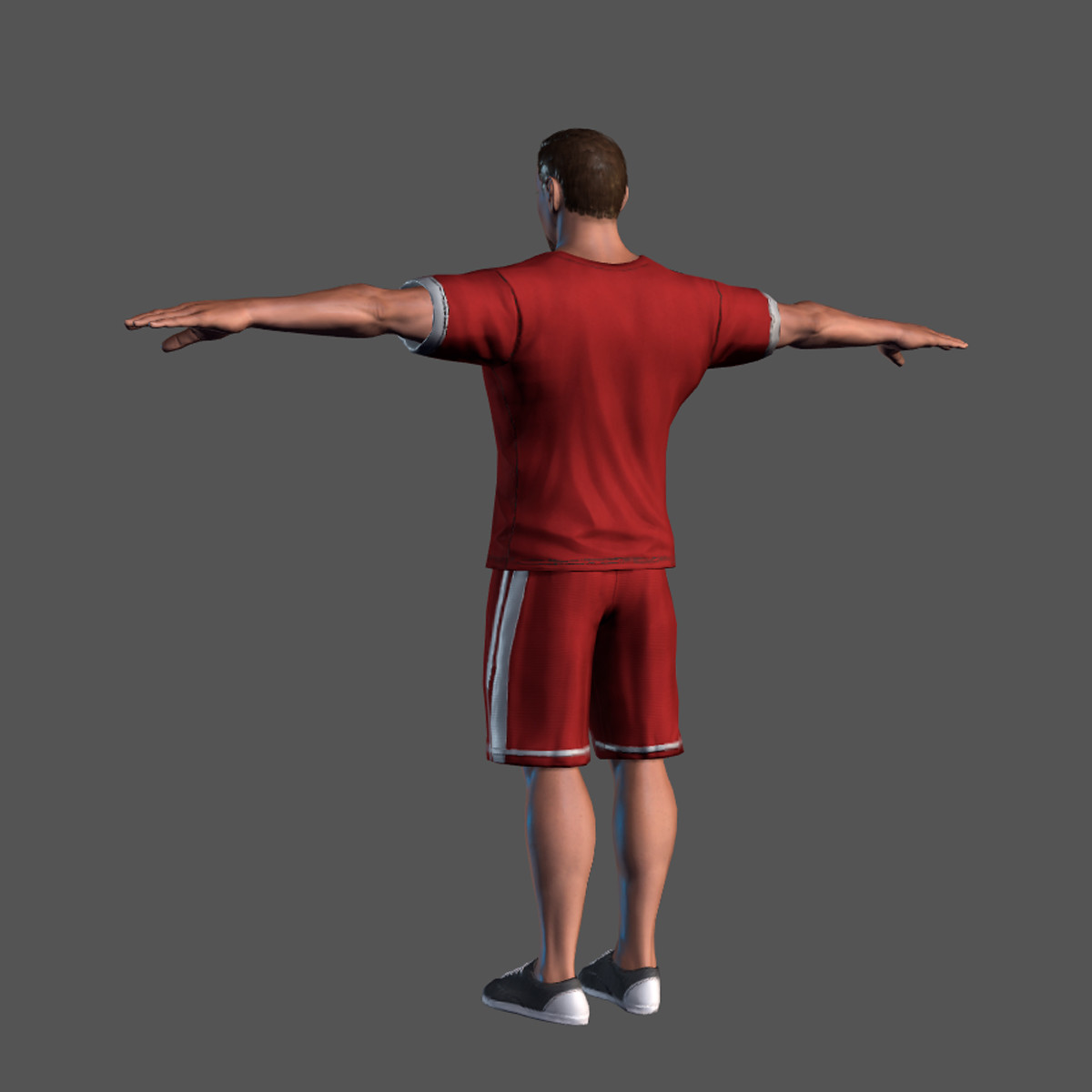 ArtStation - Animated Sportsman-Rigged 3d game character Low-poly 3D ...