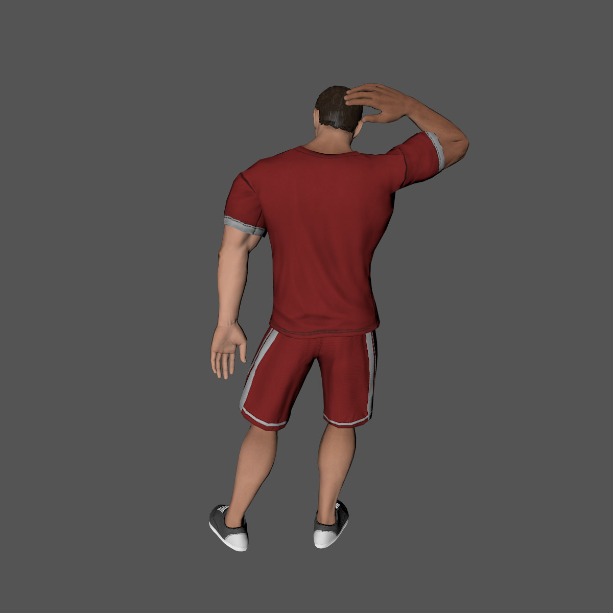 ArtStation - Animated Sportsman-Rigged 3d game character Low-poly 3D ...
