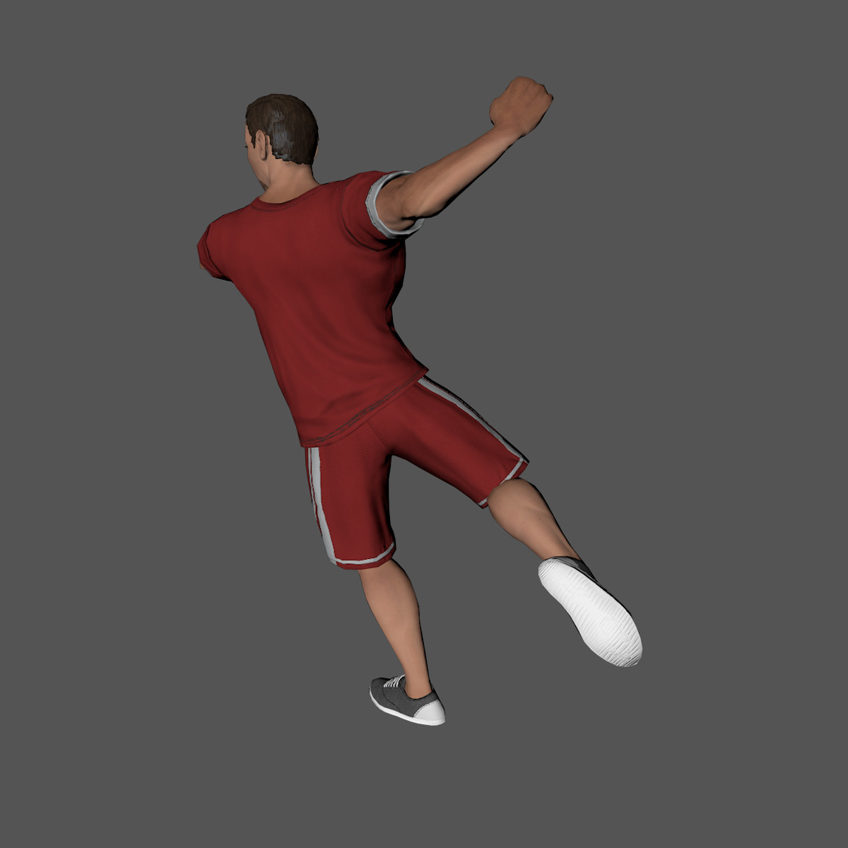 ArtStation - Animated Sportsman-Rigged 3d game character Low-poly 3D ...