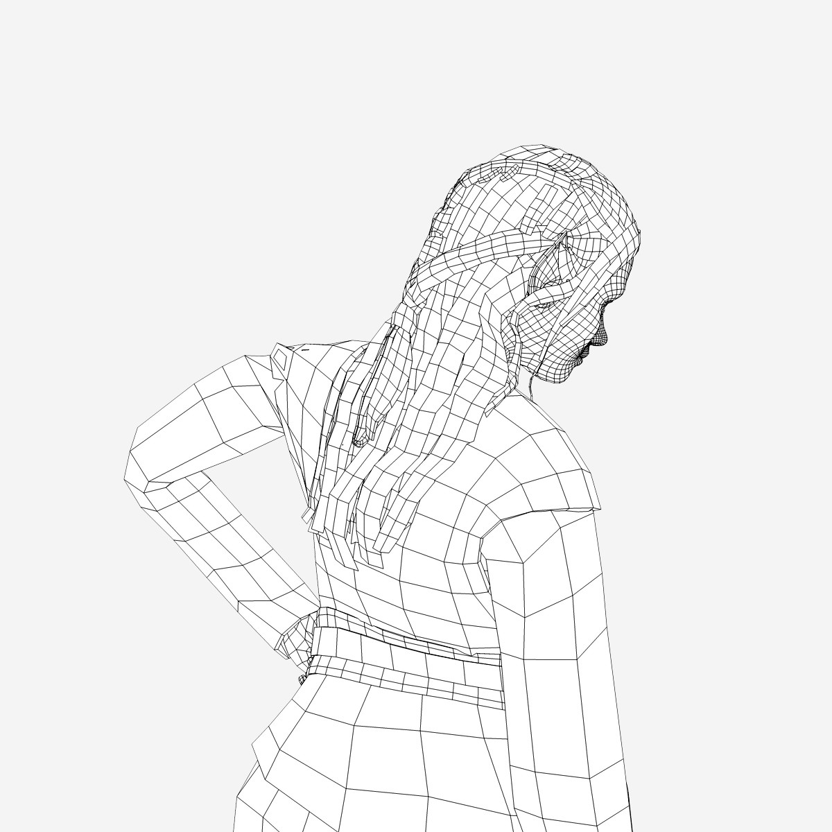 ArtStation - Elf Statue Low-poly 3D model | Resources