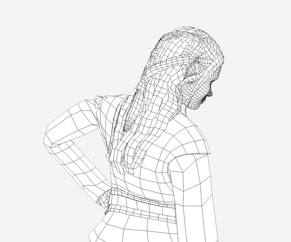 ArtStation - Elf Statue Low-poly 3D model | Resources