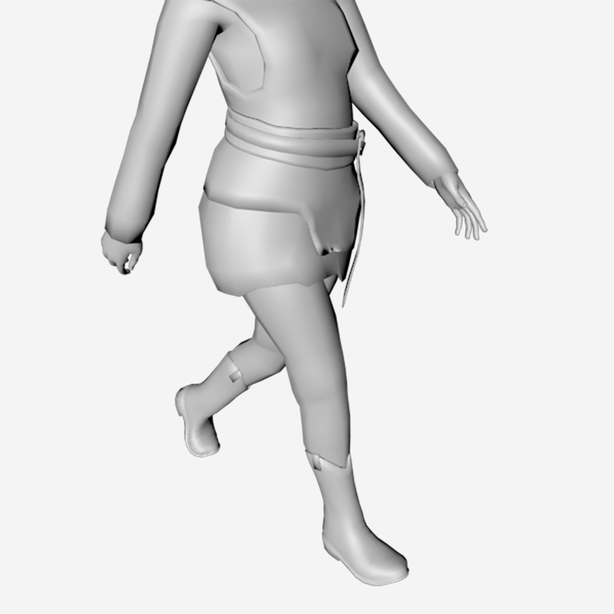 ArtStation - Elf Statue Low-poly 3D model | Resources