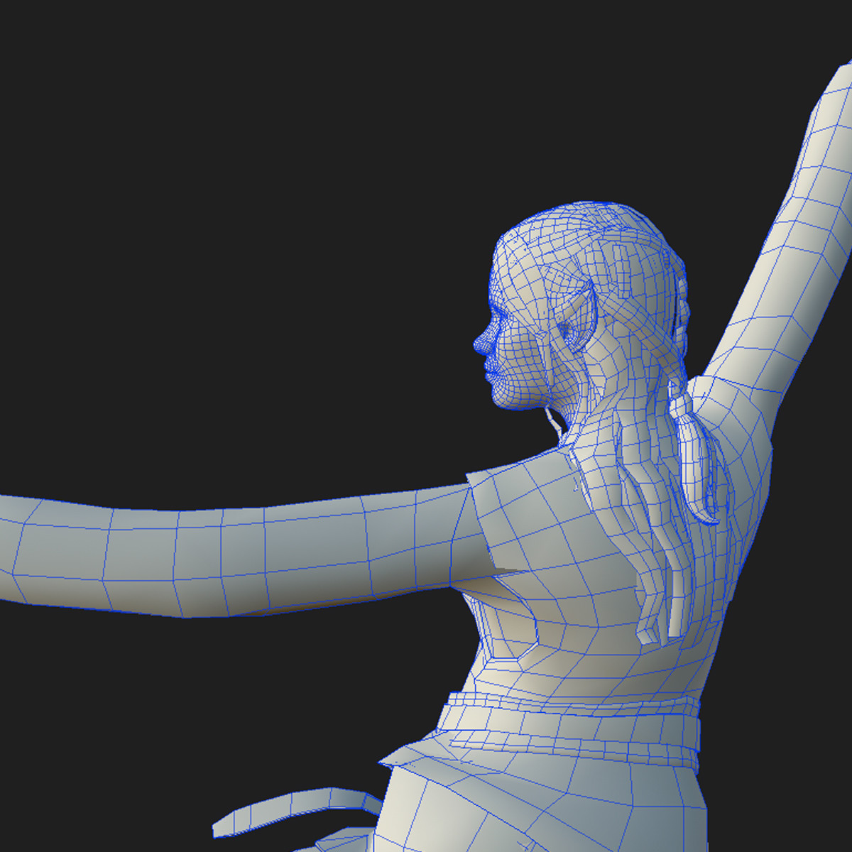 ArtStation - Elf Statue Low-poly 3D model | Resources