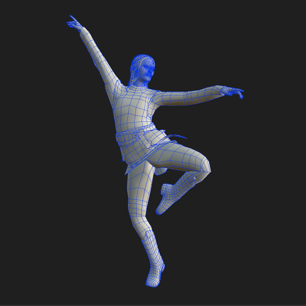 ArtStation - Elf Statue Low-poly 3D model | Resources