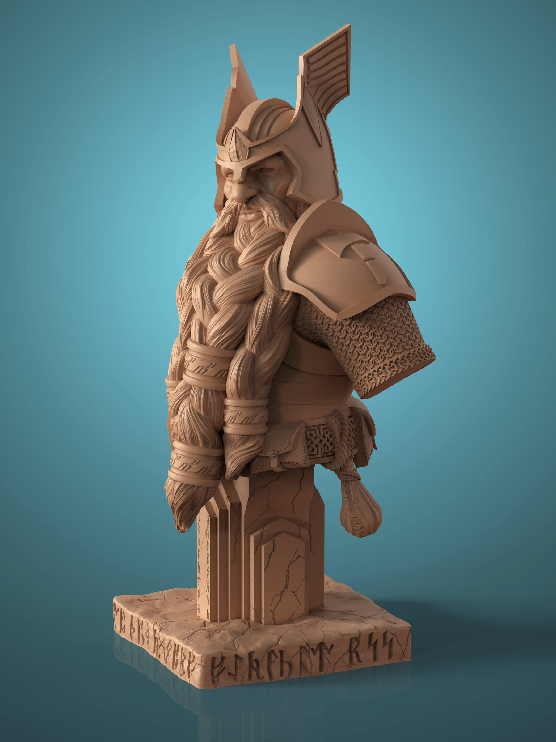 ArtStation - Dwarf bust for 3D printing | Resources