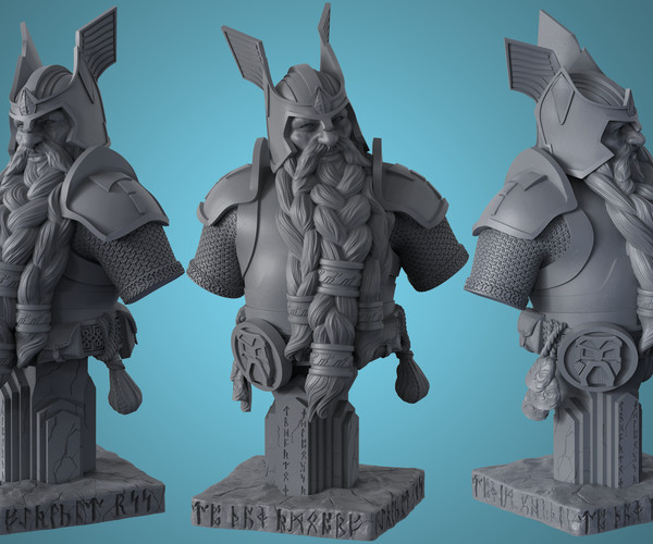 ArtStation - Dwarf bust for 3D printing | Resources