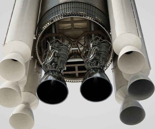 ArtStation - Vulcan Centaur Rocket 3D model | Resources