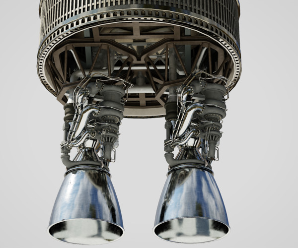 ArtStation - Vulcan Centaur Rocket 3D model | Resources