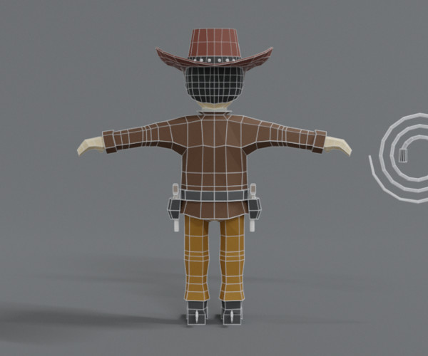 ArtStation - Low Poly Cartoon Cowboy | Game Assets ArtStation - Low Poly Cartoon Cowboy | Game Assets