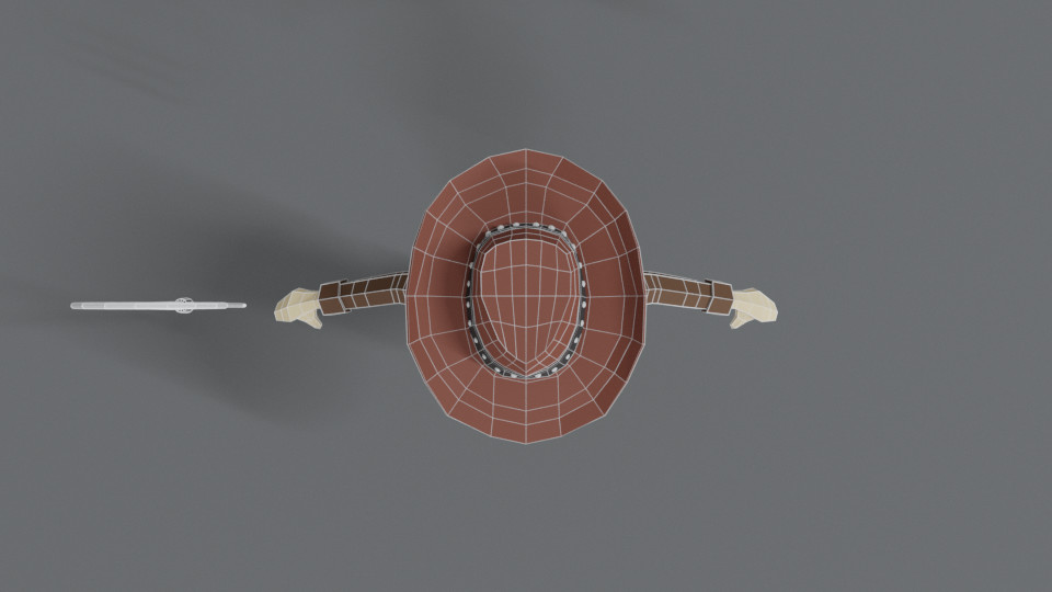 ArtStation - Low Poly Cartoon Cowboy | Game Assets