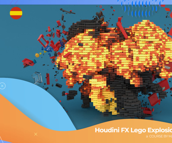 ArtStation - Houdini FX Explosion de Lego ESP | Tutorials