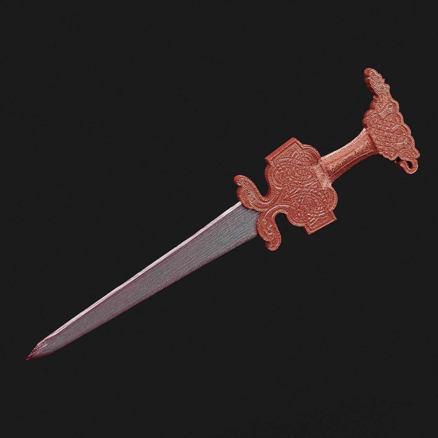 ArtStation - 2 Snake Sword (norma and dameged)- LowPoly | Resources