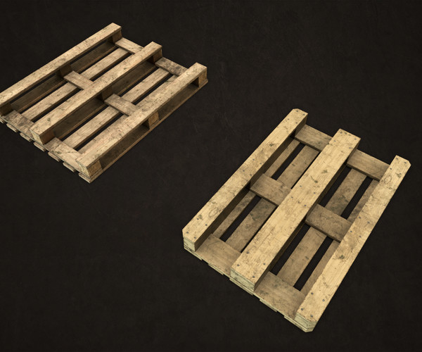 ArtStation - Wooden Pallets - Low Poly | Game Assets